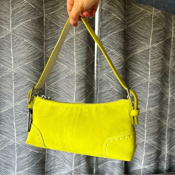 Coach | Bags | Coach Hampton Baguette Lime Green Chartreuse Excellent ...